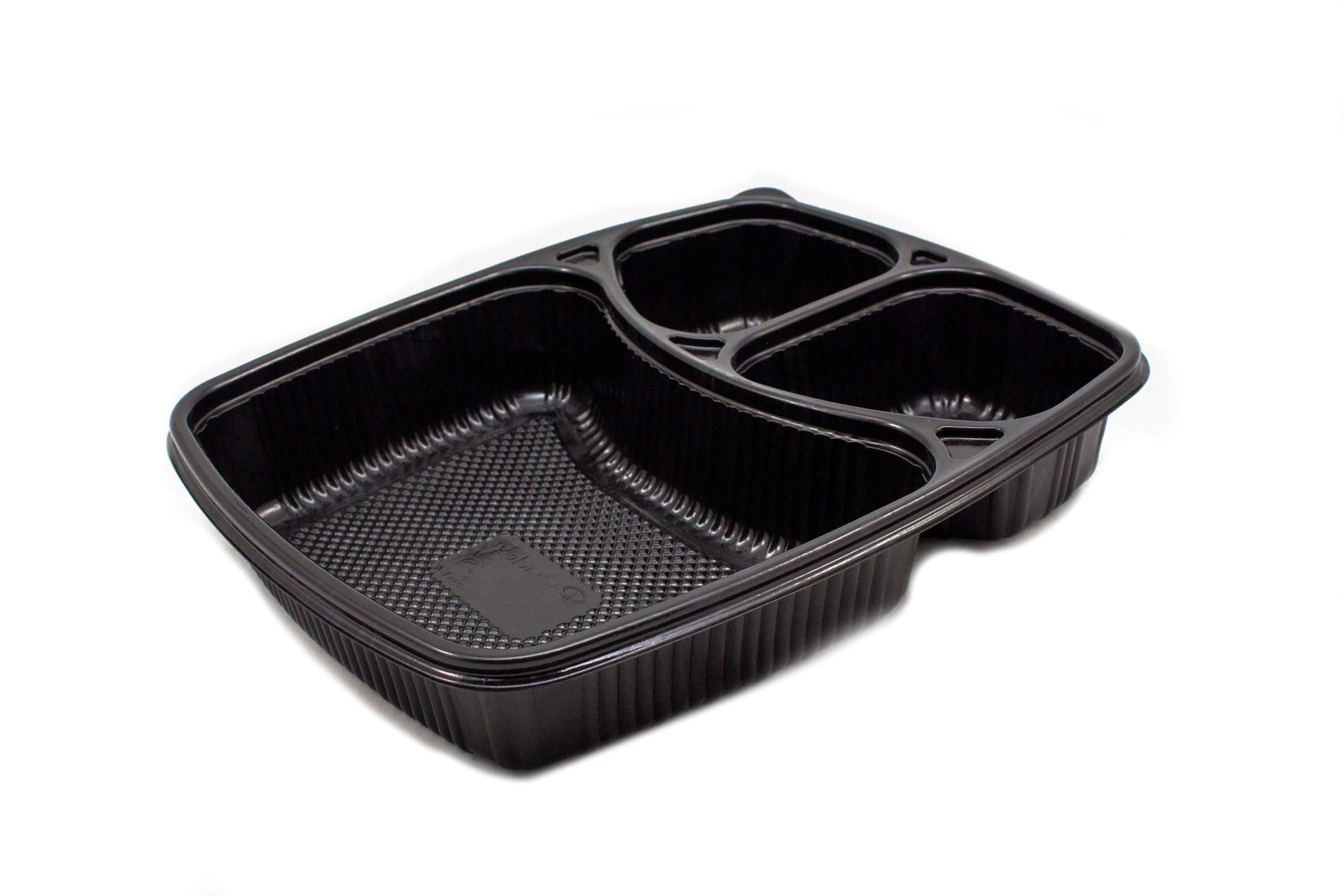 3 COMPARTMENT MEAL TRAY-LARGE - Ambika Packaging