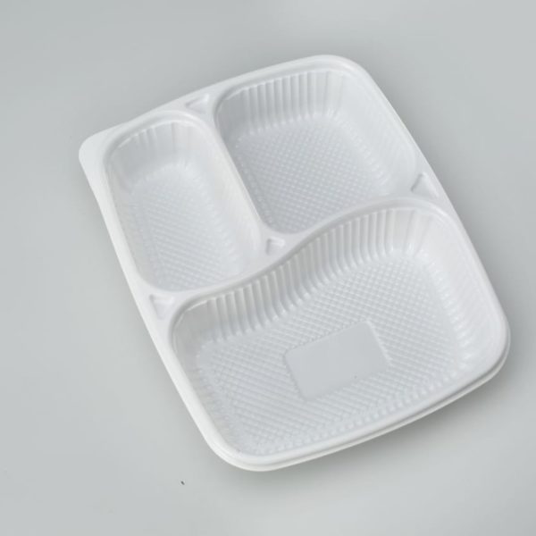 3 COMPARTMENT MEAL TRAY-REGULAR - Ambika Packaging