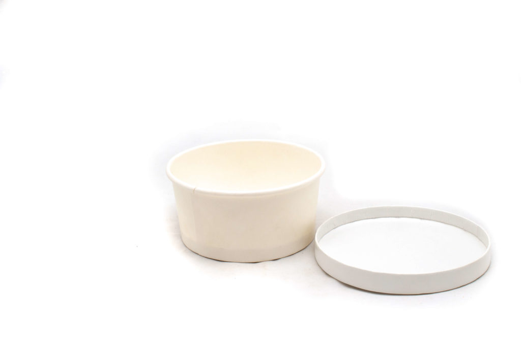 100ml White Round Paper Food Containers: Eco-Friendly