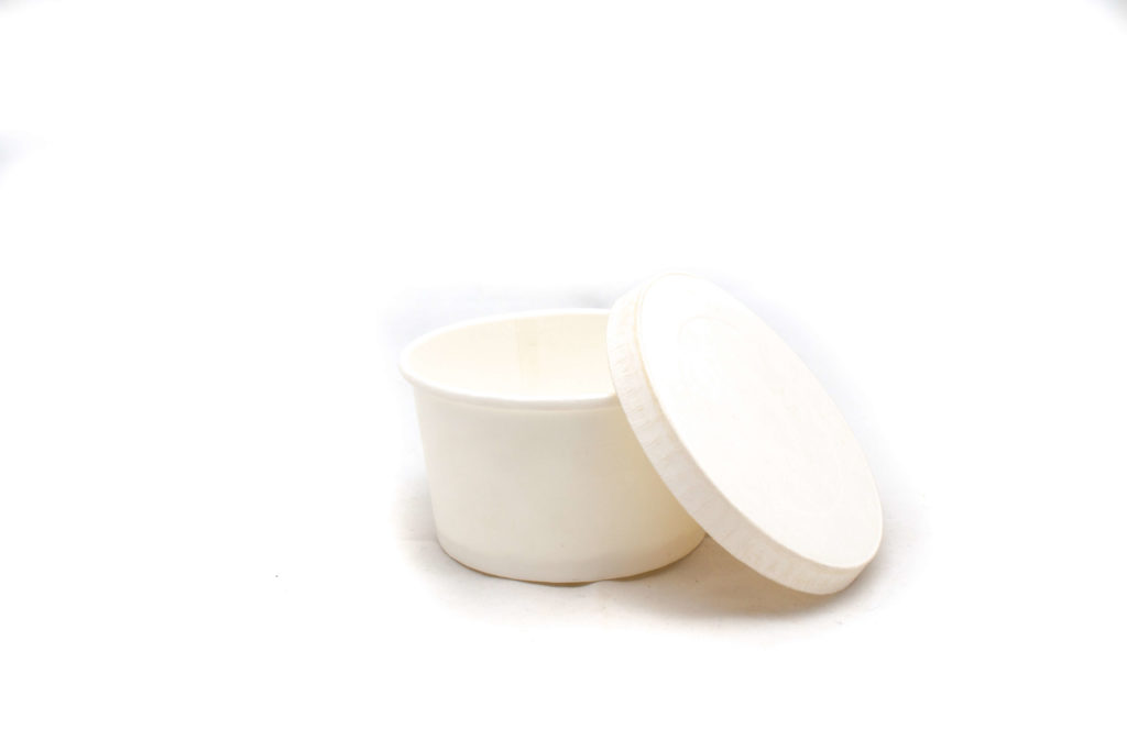 Eco-Friendly White 125ml Round Paper Containers