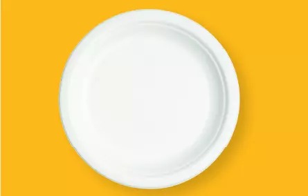 12" ROUND BIO PLATE (WHITE) - Ambika Packaging