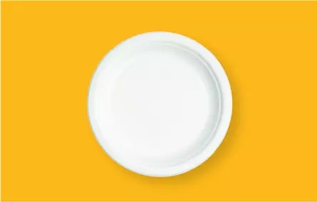 6" ROUND BIO PLATE (WHITE) - Ambika Packaging