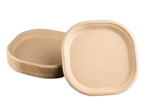 9" BIO PLATE (NATURAL) - Ambika Packaging