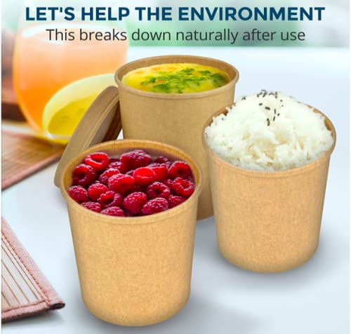 750ml Eco-Friendly Kraft Container: Sustainable Packaging